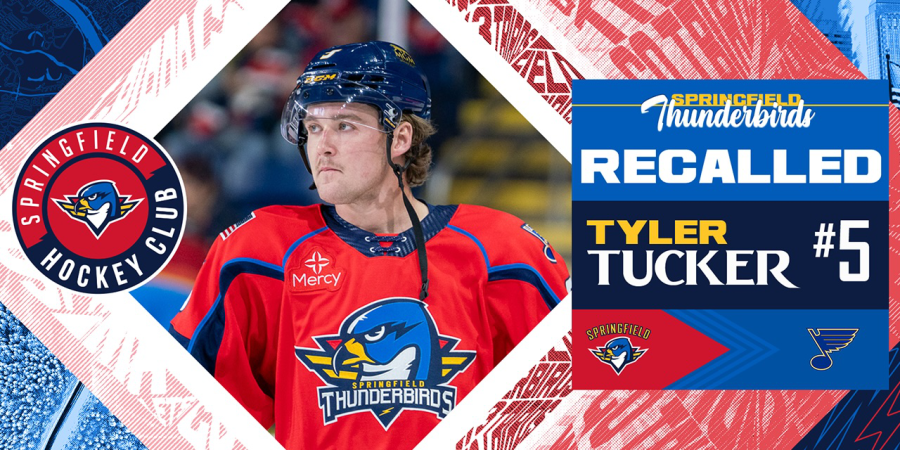 Springfield Thunderbirds | Blues Recall D Tyler Tucker from T-Birds