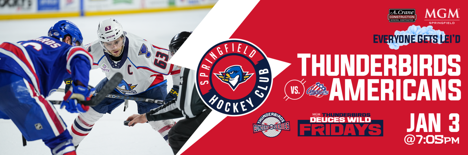 Springfield Thunderbirds | Home Schedule